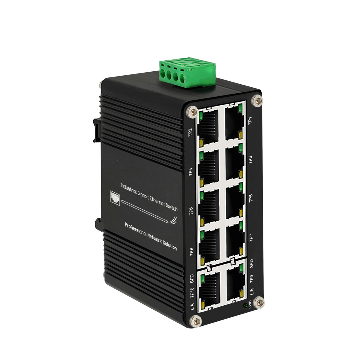 MIDIN-10G-10/100/1000T 10-port 10/100/1000BASE-T RJ45 with auto-MDI/MDI ...